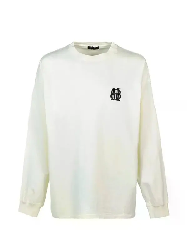 BREATH Logo-embroidered Long-sleeve T-shirt - Neutrals
