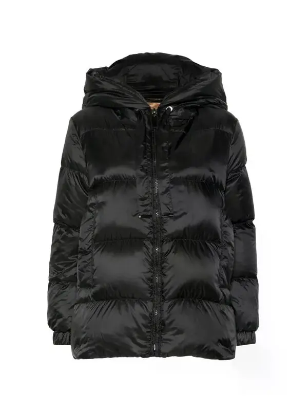 Max Mara Roomy Puffer Jacket In Water-repellent Plain-weave Fabric - Black