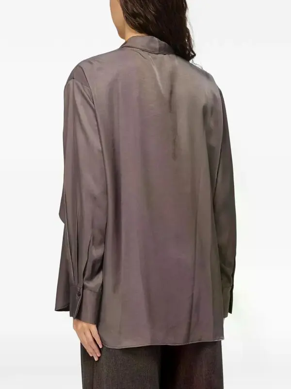ELEH Tie-neck Long-sleeve Shirt