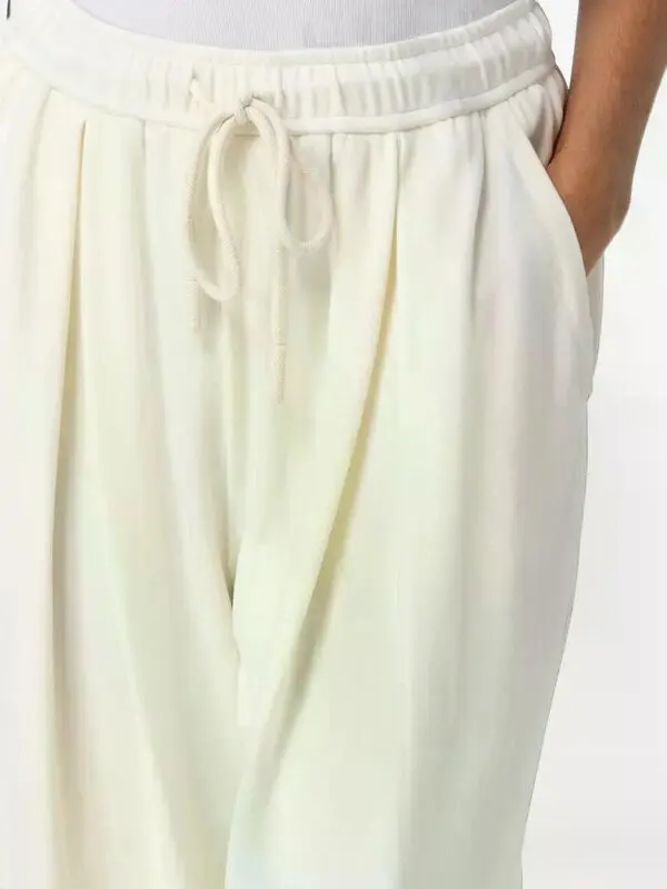 ELEH Drawstring-waist Wide-leg Trousers - Neutrals