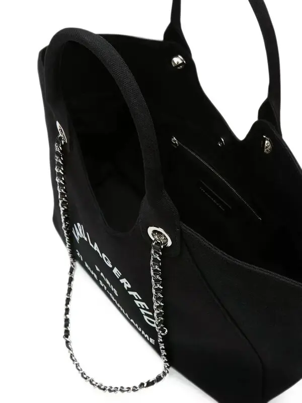 Karl Lagerfeld Rue St-guillaume Chain Tote Bag