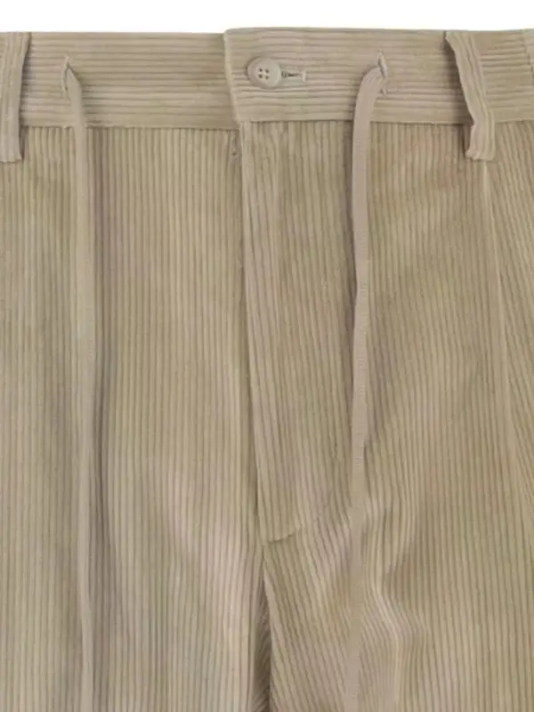 Tagliatore Ribbed Cotton-velvet Trousers