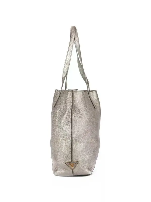 Prada Grained Leather Tote Bag