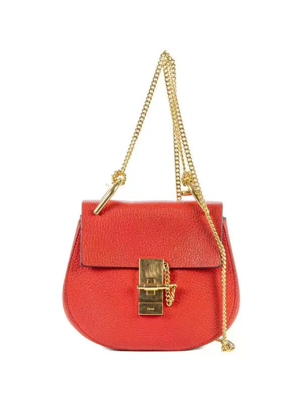 Chloé Mini Drew Shoulder Bag - Red