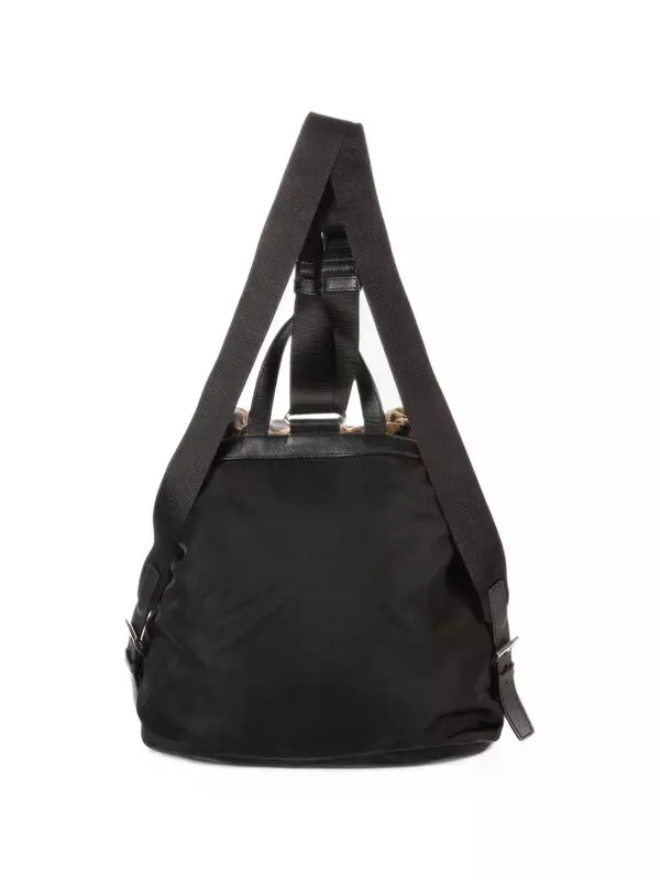 Prada Leopard-print Buckle-fastening Backpack