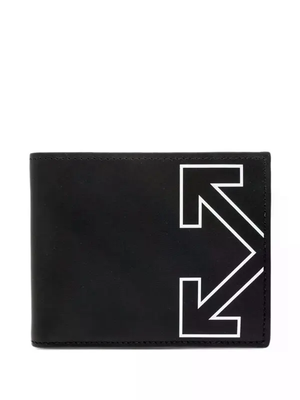 Off-White Arrows-print Leather Wallet - Black
