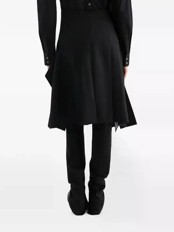 LEMAIRE Skirt In La Nuit Qui Marche Printed Wool Cloth