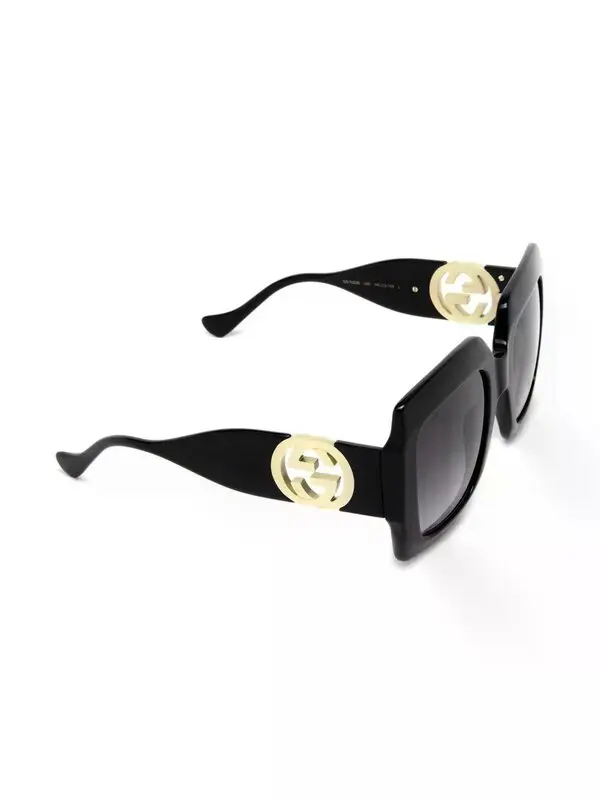 Gucci Logo-plaque Oversize Sunglasses