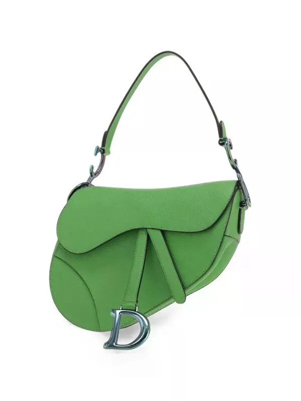 Dior 2020's Saddle Grained Leather Shoulder Bag