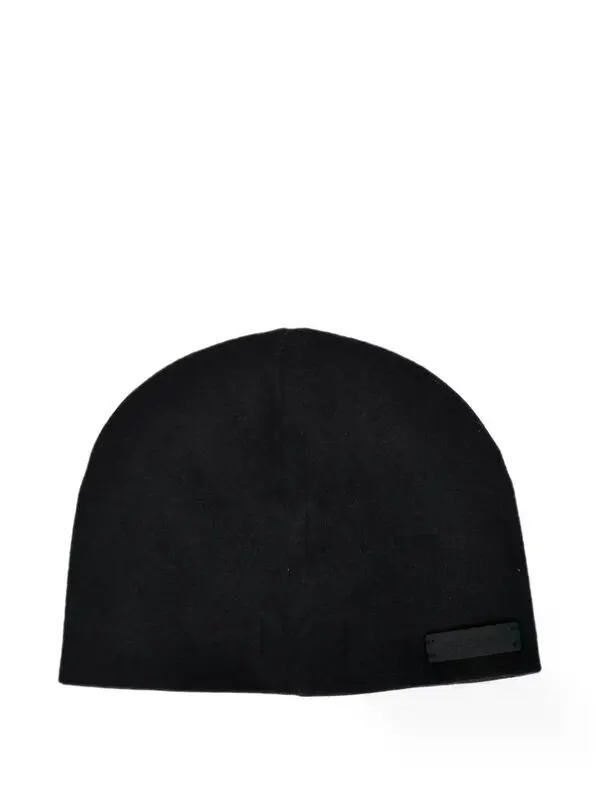 BREATH Company Logo-jacquard Beanie Hat - Black