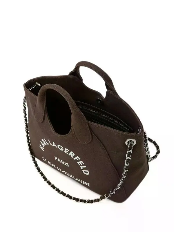 Karl Lagerfeld 21 Rue St-guillaume Chain Tote Bag - Brown