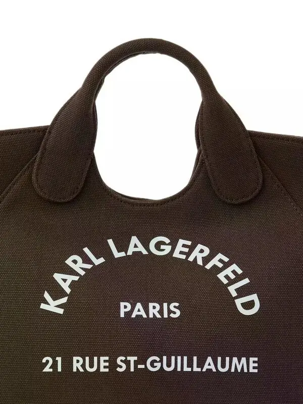 Karl Lagerfeld 21 Rue St-guillaume Chain Tote Bag - Brown