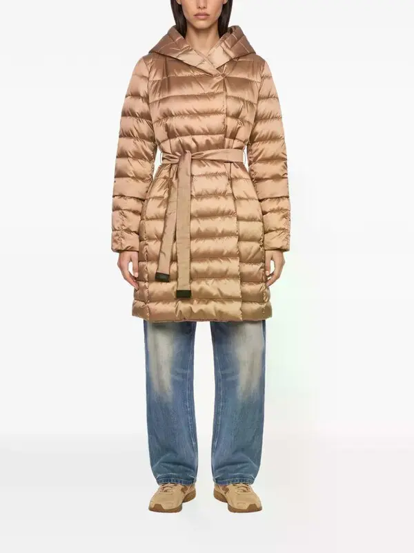 Max Mara The Cube Quilted Hooded Coat