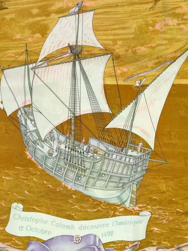Hermès Boat-motif Silk Scarf
