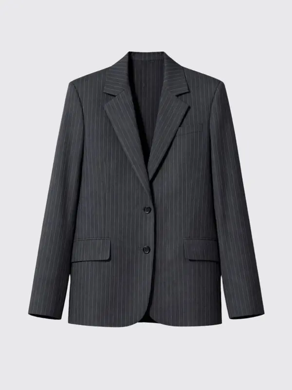 IRO PARIS Single-breasted Pinstriped Virgin Wool Blazer With Peak Lapels
