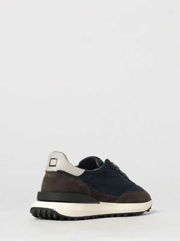 D.a.t.e. Athleta Two-tone Sneakers In Leather And Suede Nylon