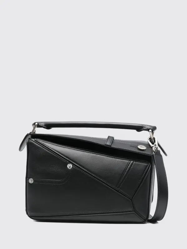 Loewe Small Featherlight Puzzle Bag In Calfskin With Removable Strap