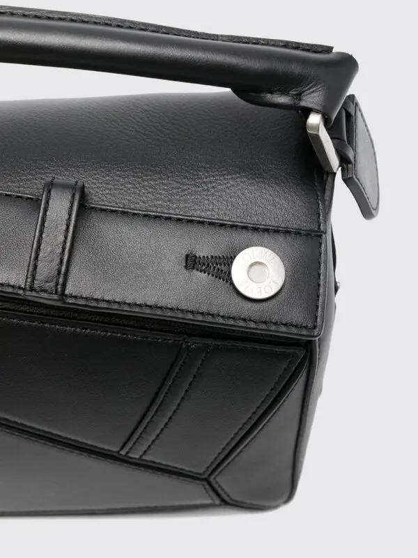 Loewe Small Featherlight Puzzle Bag In Calfskin With Removable Strap