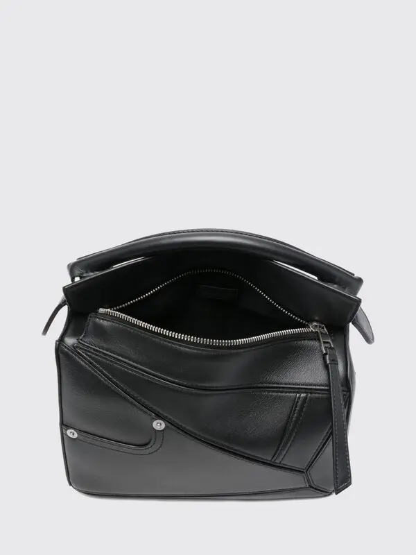 Loewe Small Featherlight Puzzle Bag In Calfskin With Removable Strap