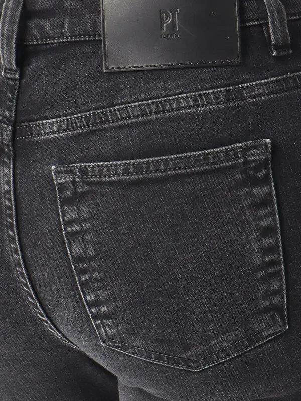 PT TORINO Kim Cropped Mid-rise Five-pocket Denim Jeans