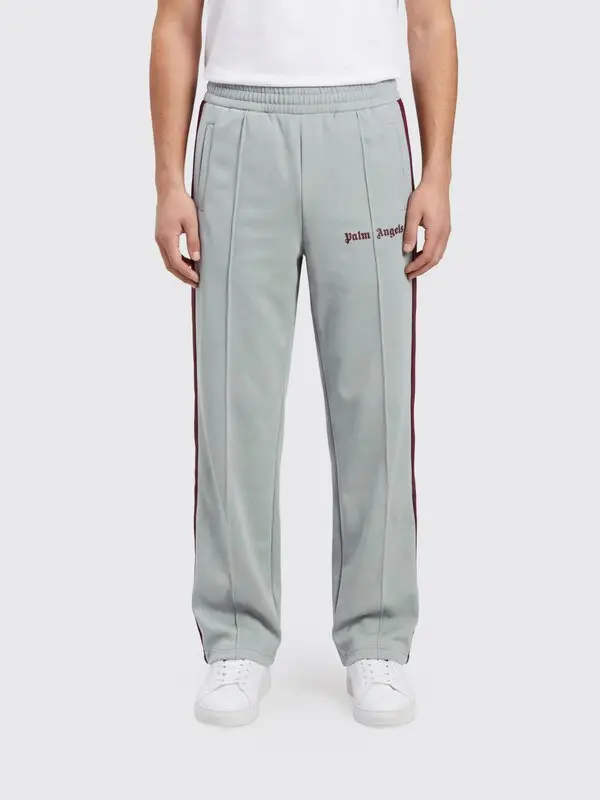 Palm Angels Technical Jersey Jogging Trousers With Embroidered Logo