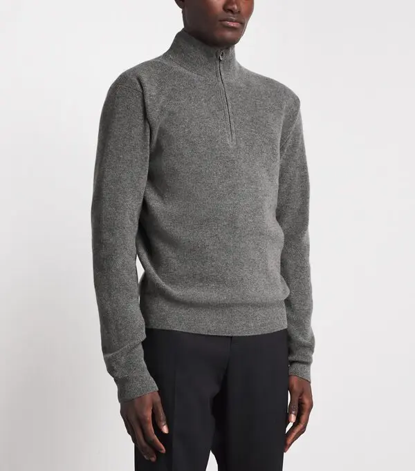 Ralph Lauren Purple Label Cashmere Half-zip Sweater
