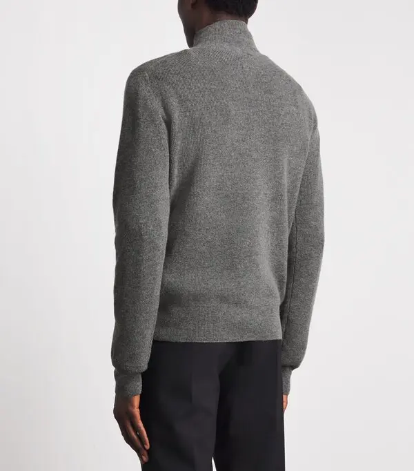 Ralph Lauren Purple Label Cashmere Half-zip Sweater