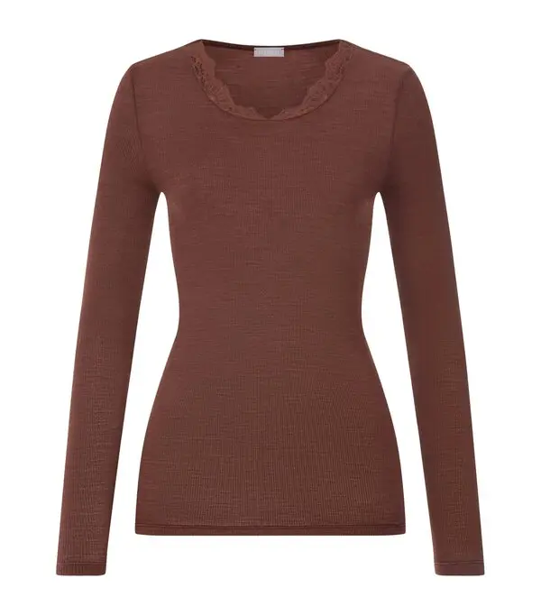 Hanro Wool-silk Long-sleeve T-shirt