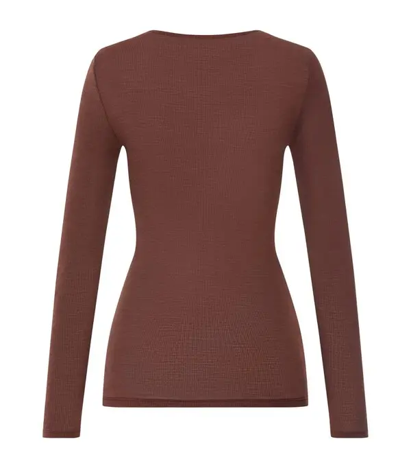 Hanro Wool-silk Long-sleeve T-shirt