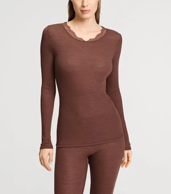 Hanro Wool-silk Long-sleeve T-shirt
