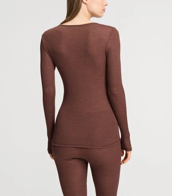 Hanro Wool-silk Long-sleeve T-shirt