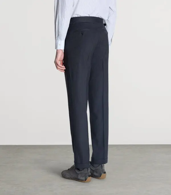 Dunhill Wool Pleated Trousers