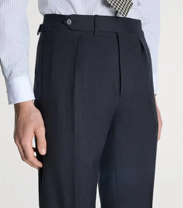 Dunhill Wool Pleated Trousers