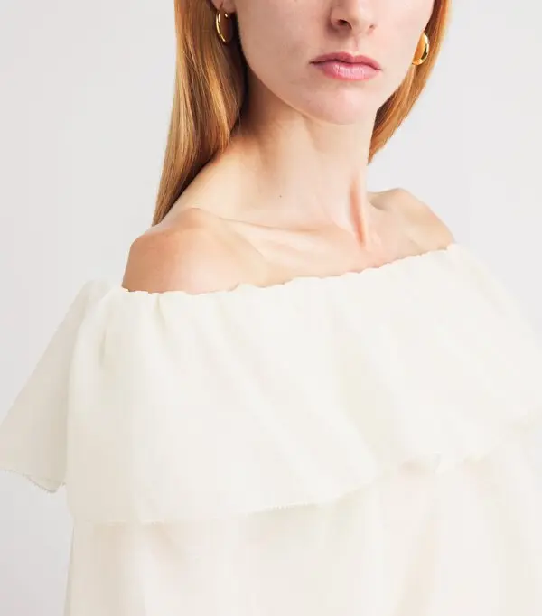 Alice + Olivia Off-the-shoulder Alta Blouse