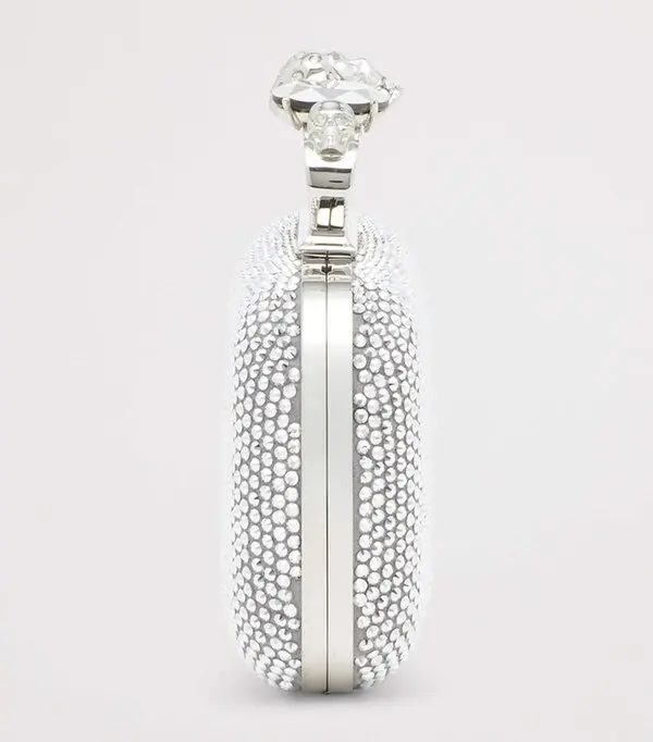 Alexander McQueen Crystal-embellished Knuckle Clutch Bag