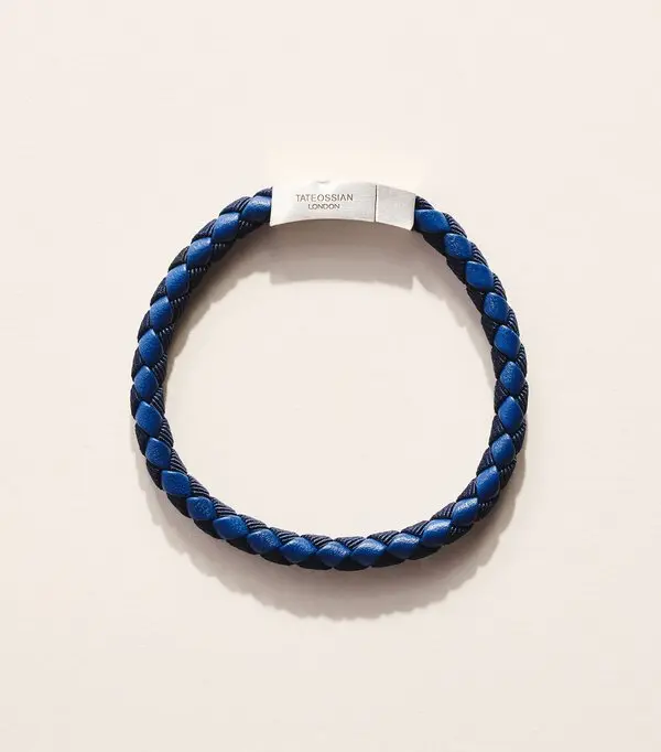 Tateossian Woven Leather Bracelet