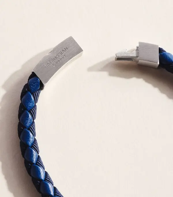 Tateossian Woven Leather Bracelet