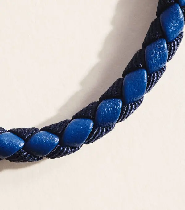 Tateossian Woven Leather Bracelet