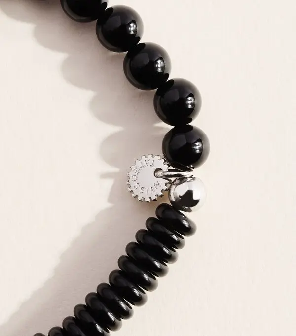Tateossian Sterling Silver And Agate Bracelet