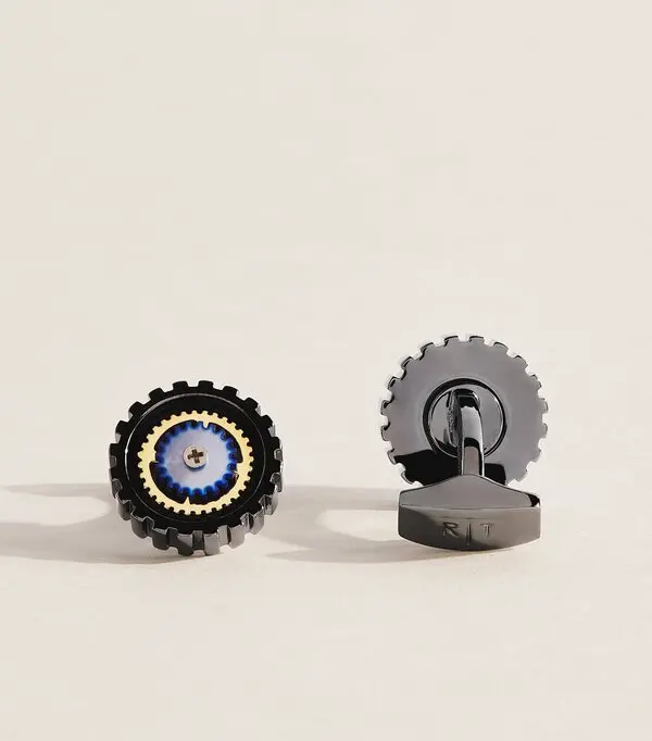 Tateossian Gear Cufflinks - Black