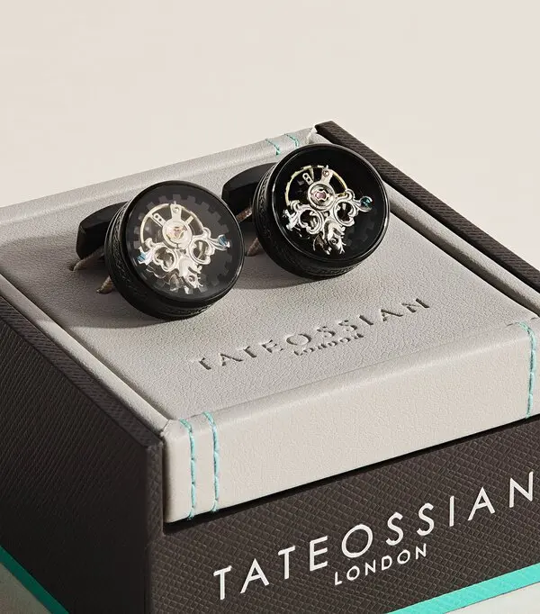 Tateossian Skull Tourbillon Cufflinks