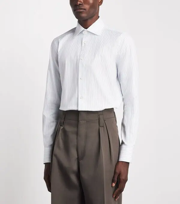100HANDS Cotton Stripe Oxford Shirt