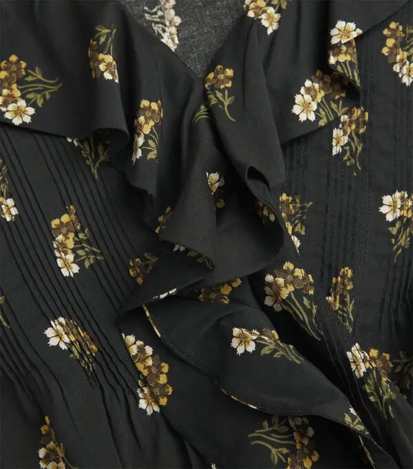 DÔEN Floral Henri Blouse