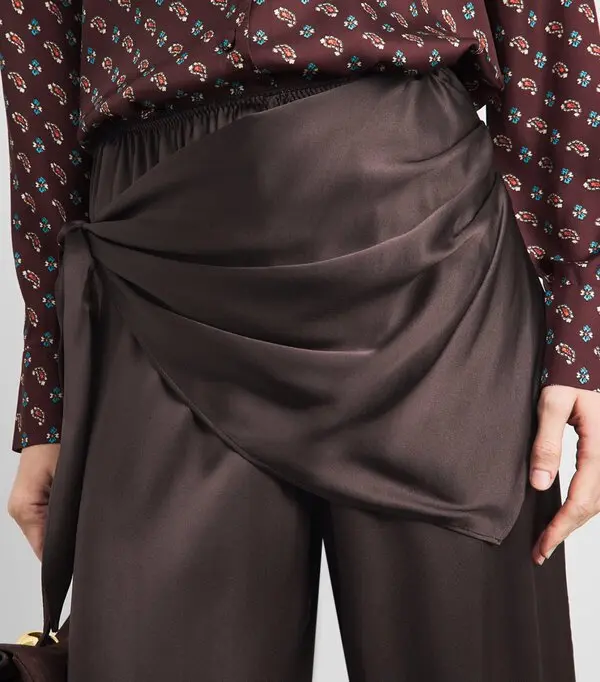 DÔEN Silk Lavona Scarf Trousers