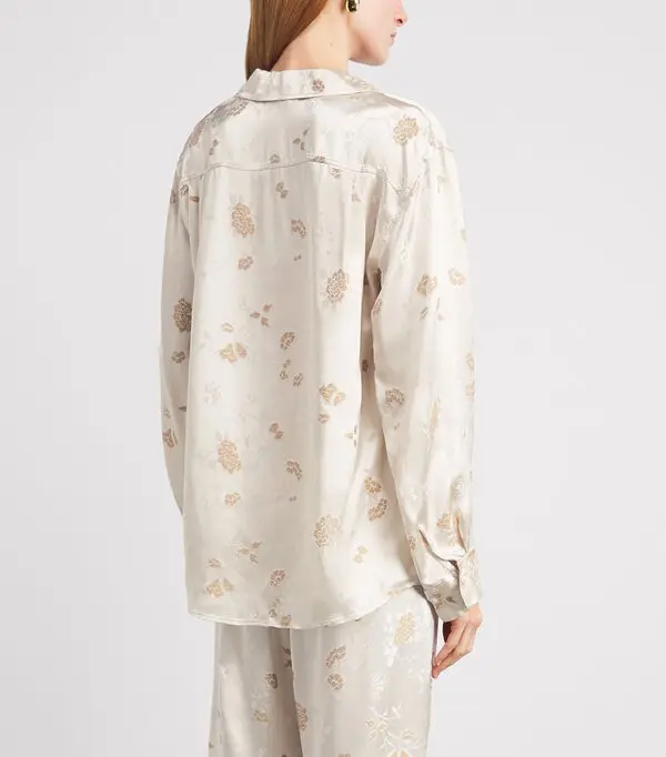 DÔEN Floral Jacquard Maurise Shirt