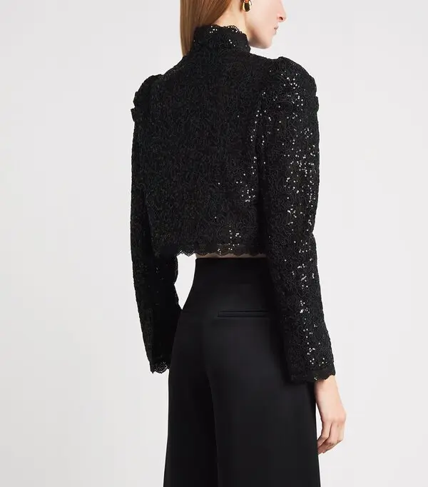 Alice + Olivia Embellished Lace Thomasina Jacket