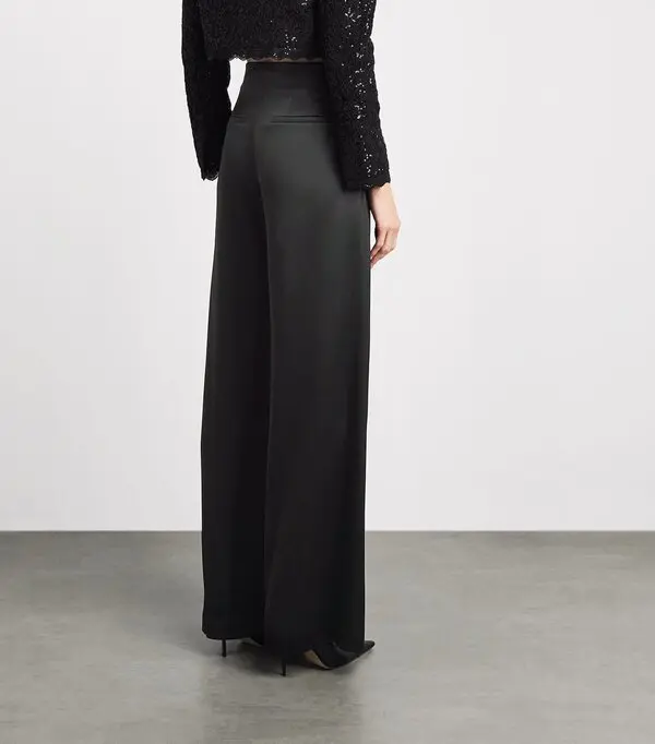 Alice + Olivia Pleated Eloise Wide-leg Trousers
