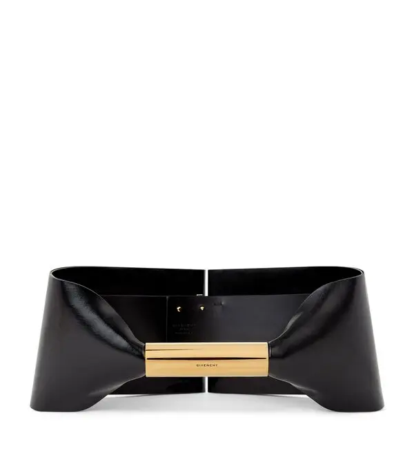 Givenchy Leather Oversized-bow Waist Belt - Black