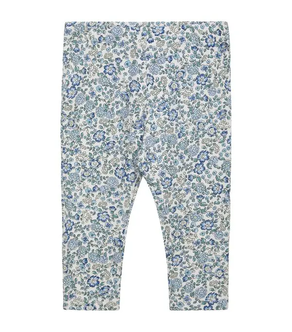 Trotters Stretch-cotton Floral Arabella Leggings - Blue