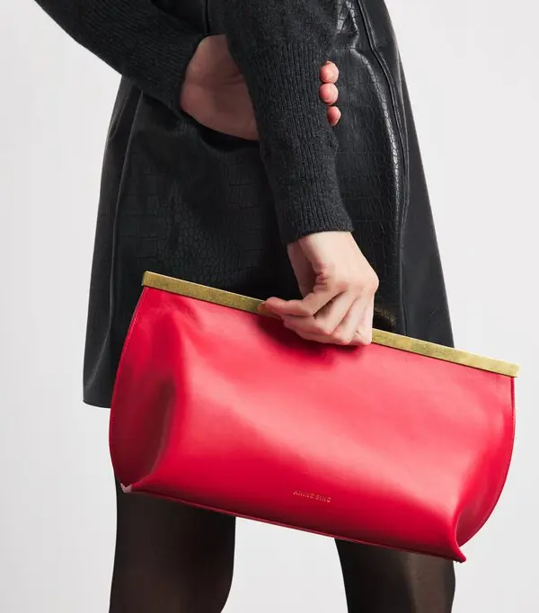 ANINE BING Leather Anine Clutch Bag